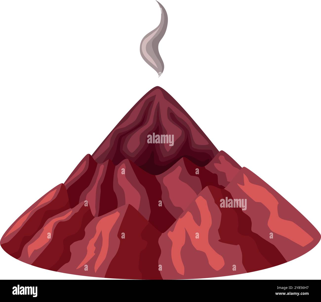 Cartoon volcano erupting hi-res stock photography and images - Alamy