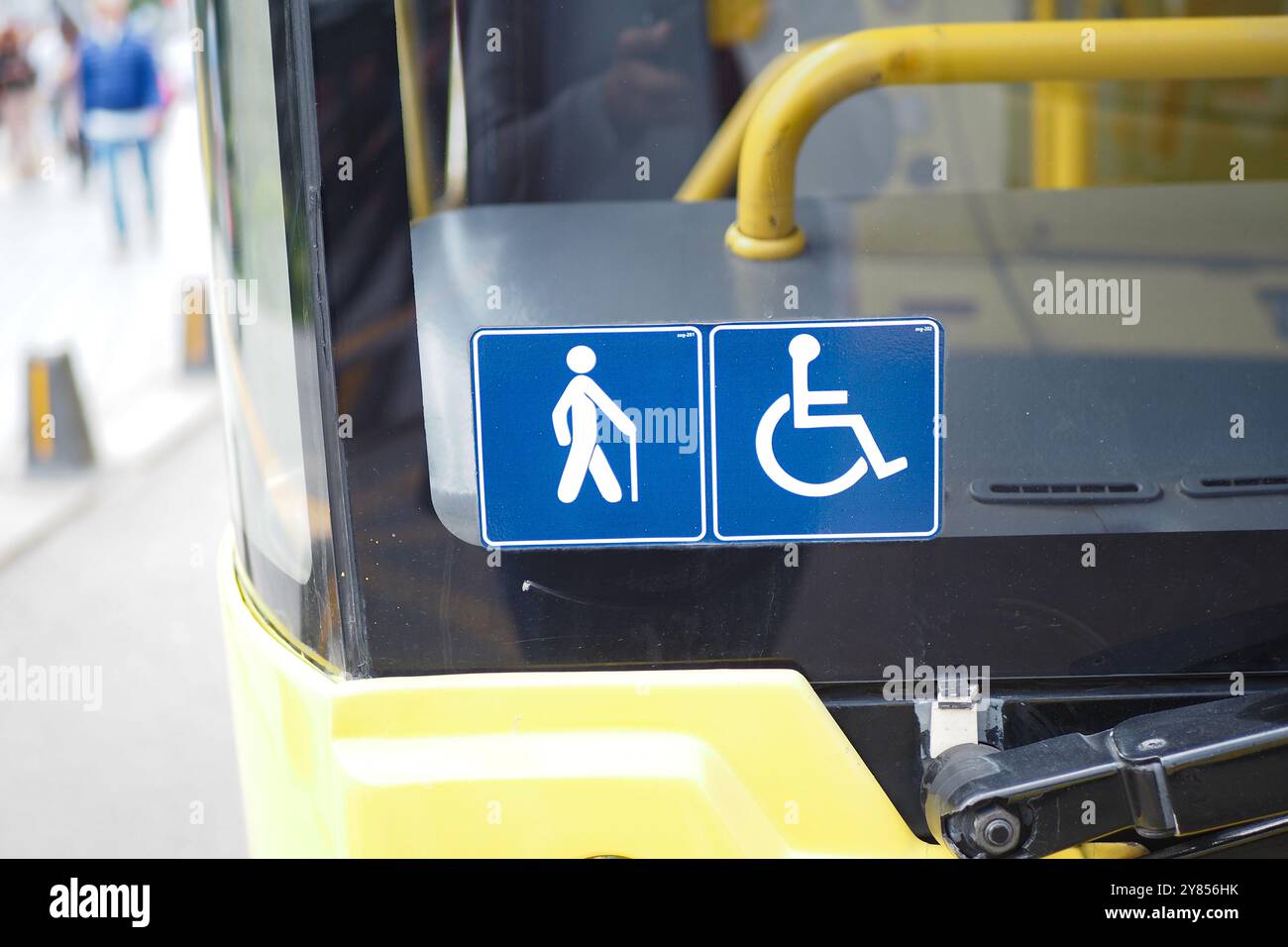 Enhancing accessibility with yellow checkerboard symbols for public ...