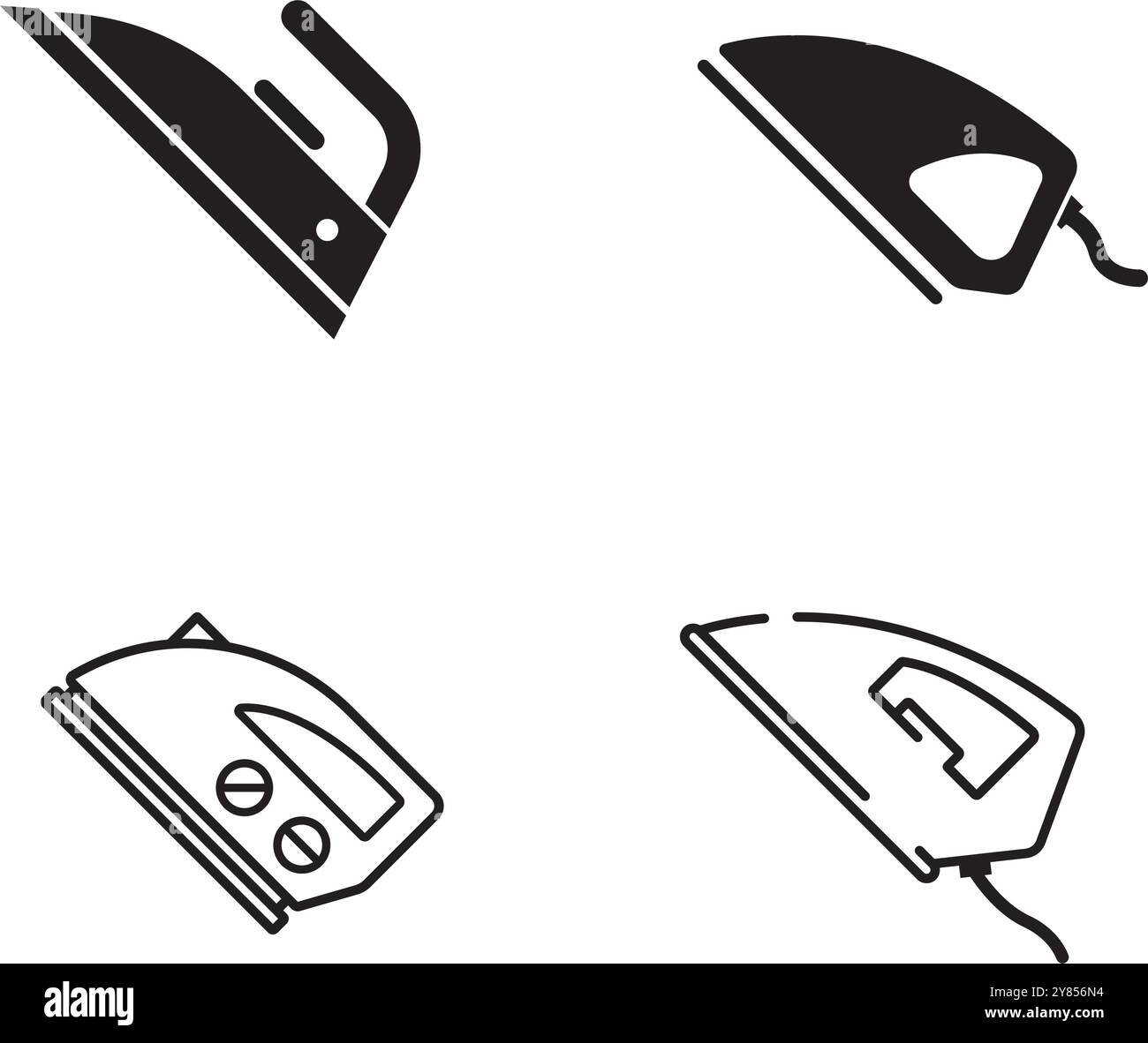 Electric iron icon in Cut Out Stock Images & Pictures - Alamy