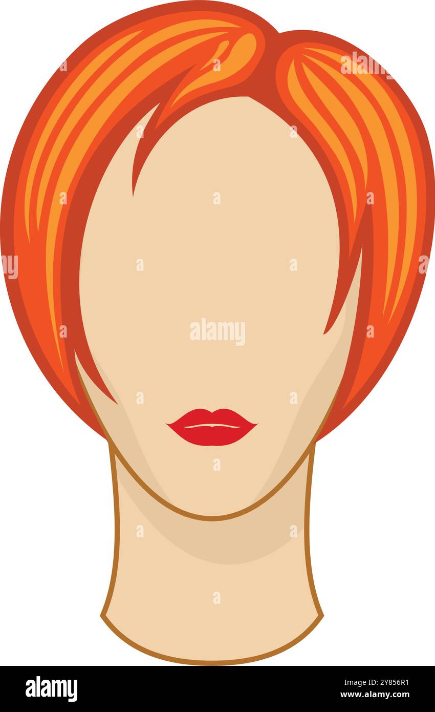 Blonde woman bob haircut Stock Vector Images - Alamy