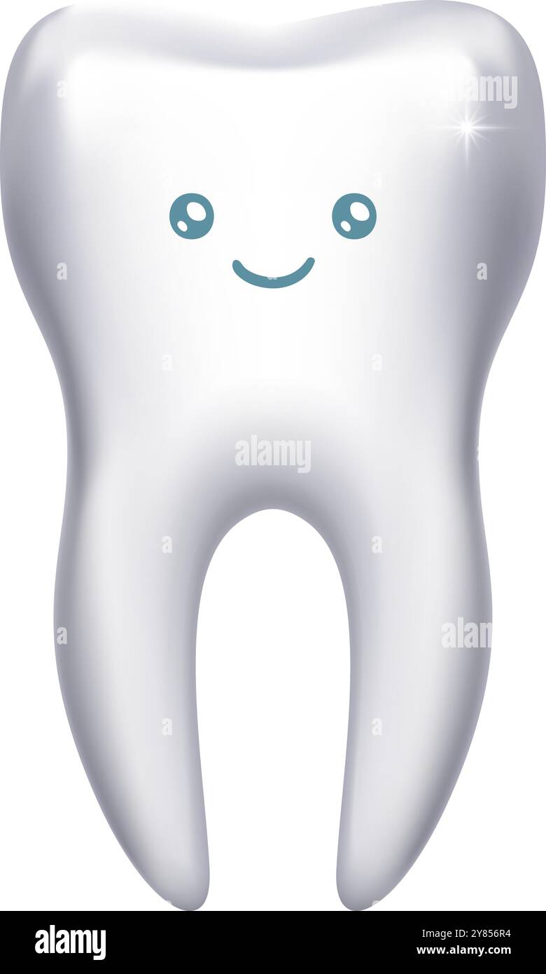 Happy tooth with smiling face. Dentistry mascot Stock Vector Image ...