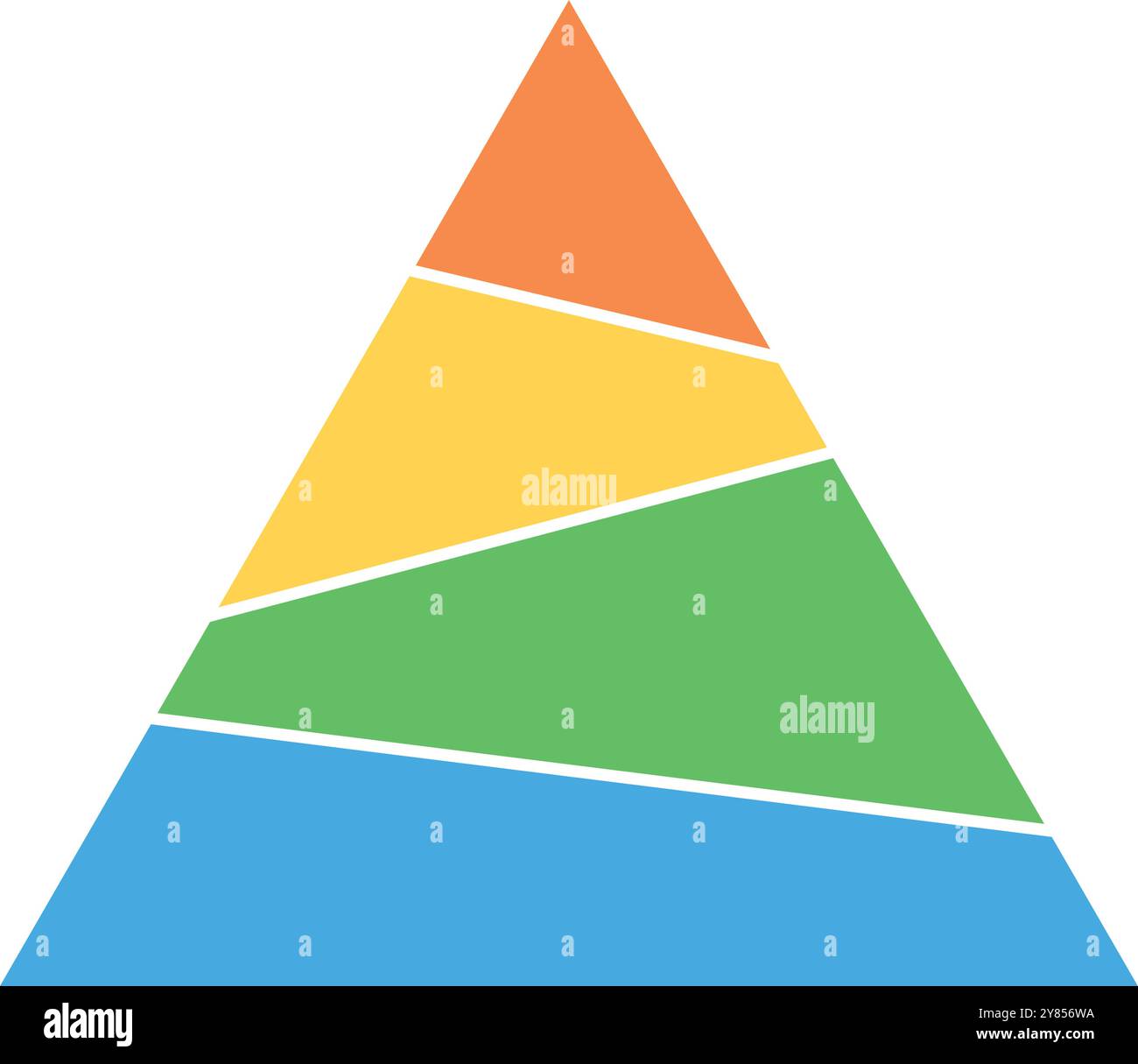 Pyramid business diagram template. Blank color chart Stock Vector Image ...