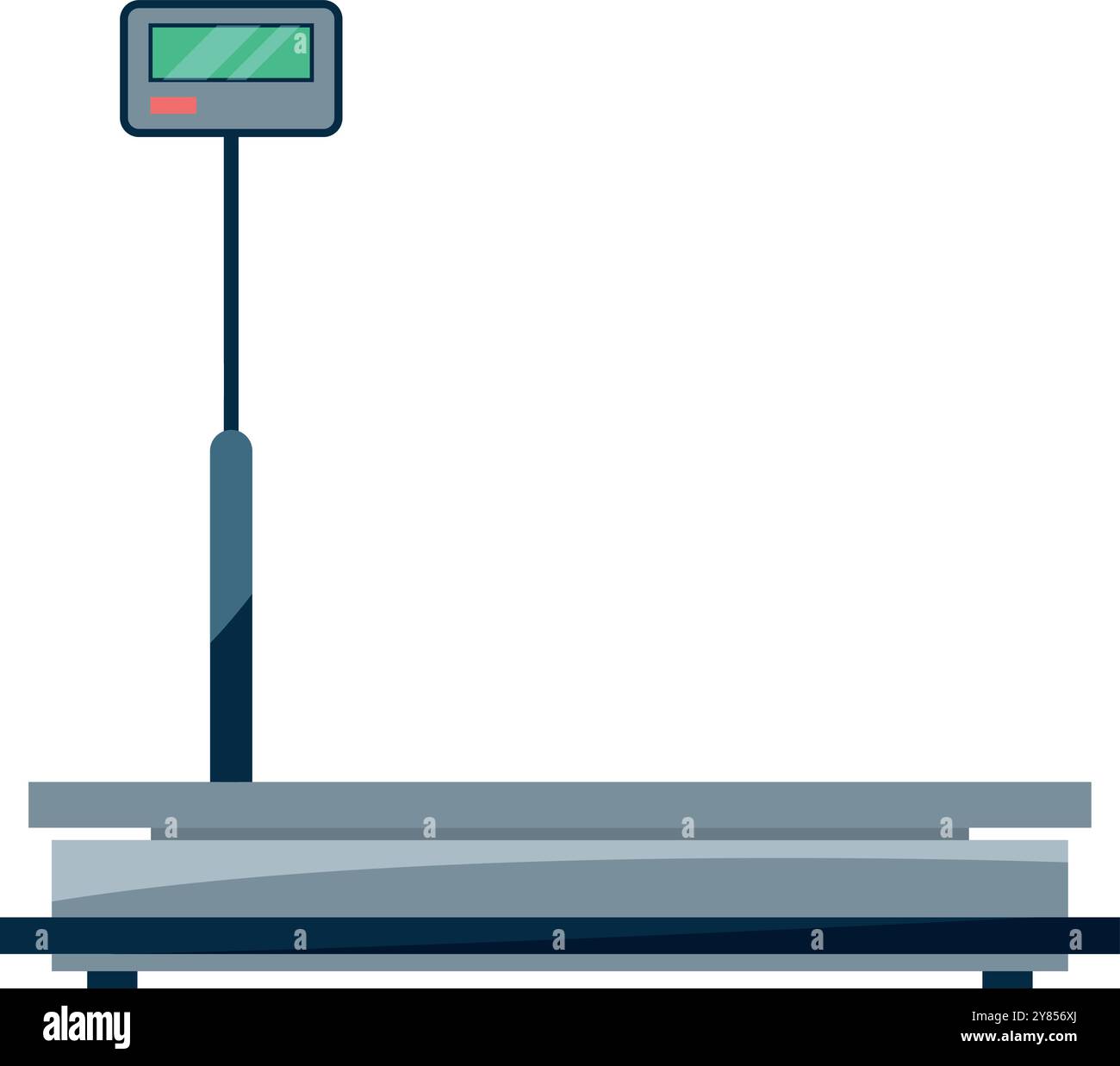 Modern store scales. Electronic weight measurement cartoon icon Stock ...