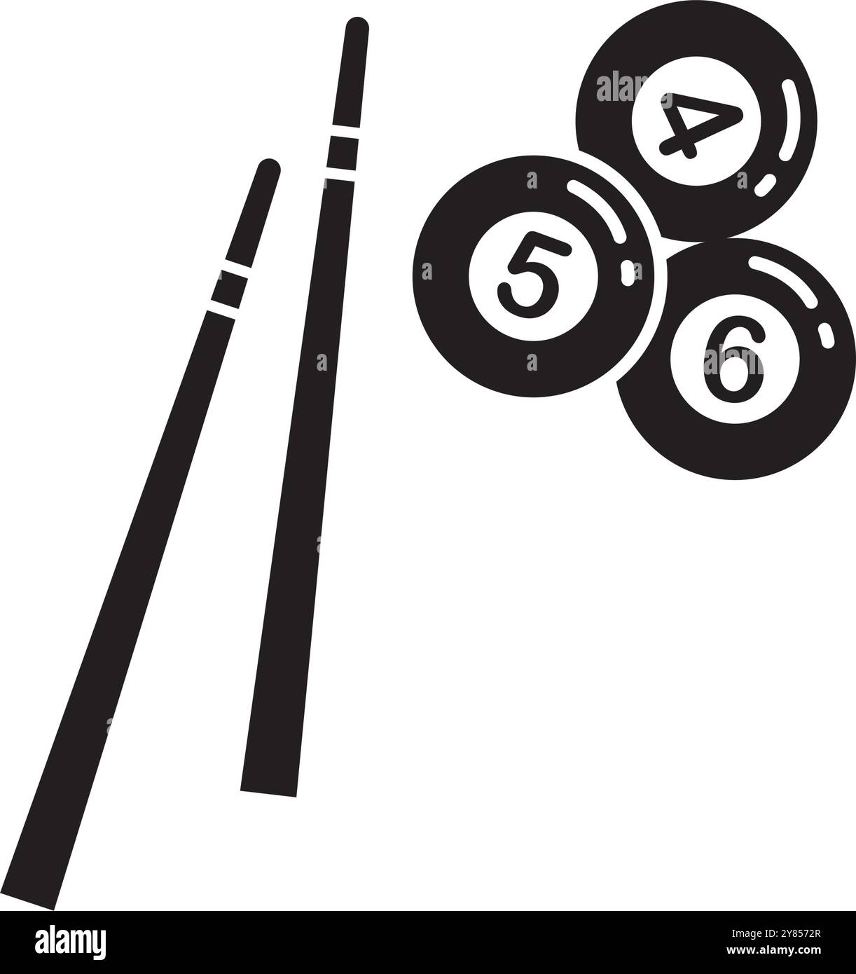 billiard icon vector illustration logo design Stock Vector Image & Art ...