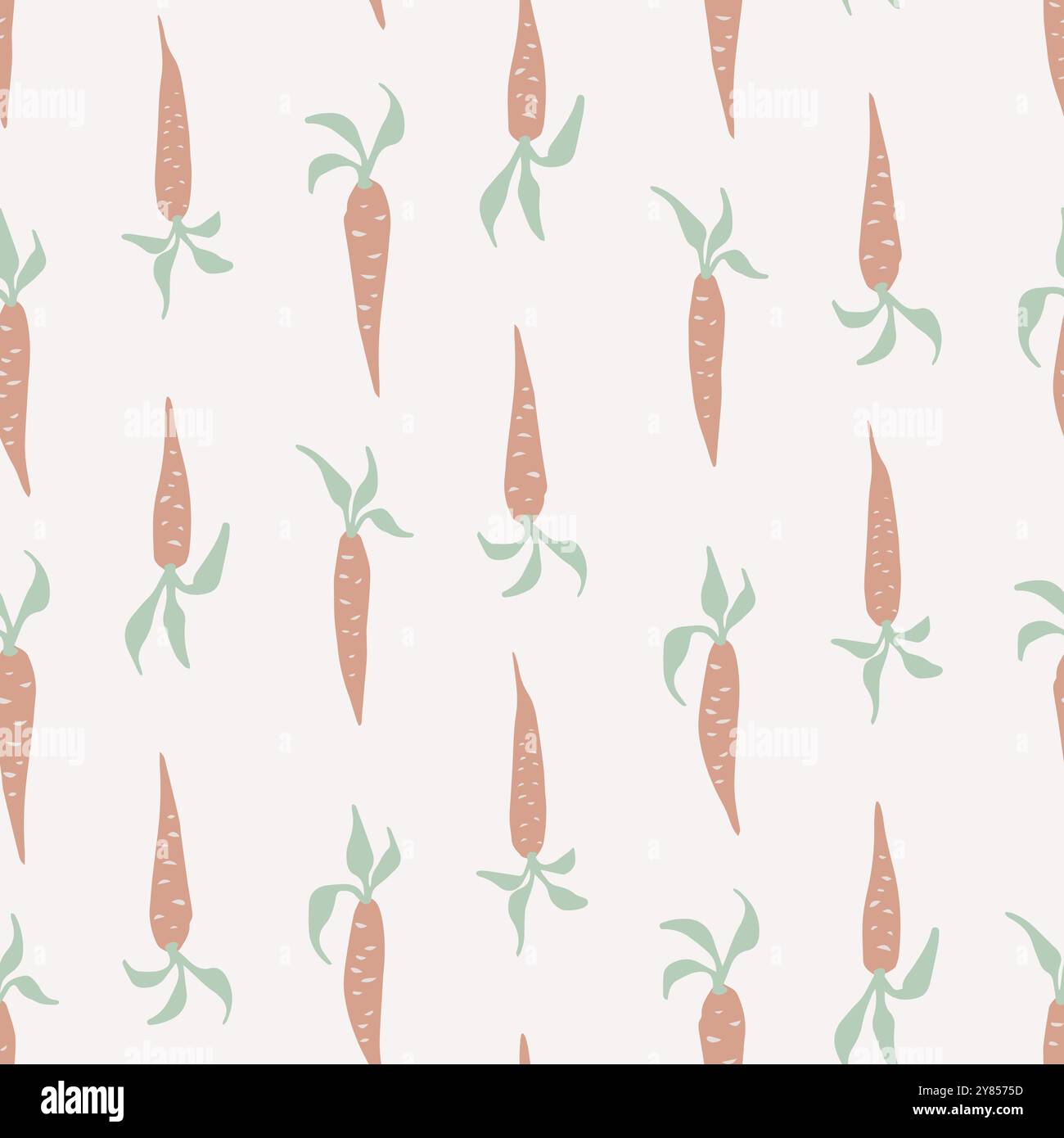 Seamless vector pattern with rows of hand drawn carrots, fabric print ...