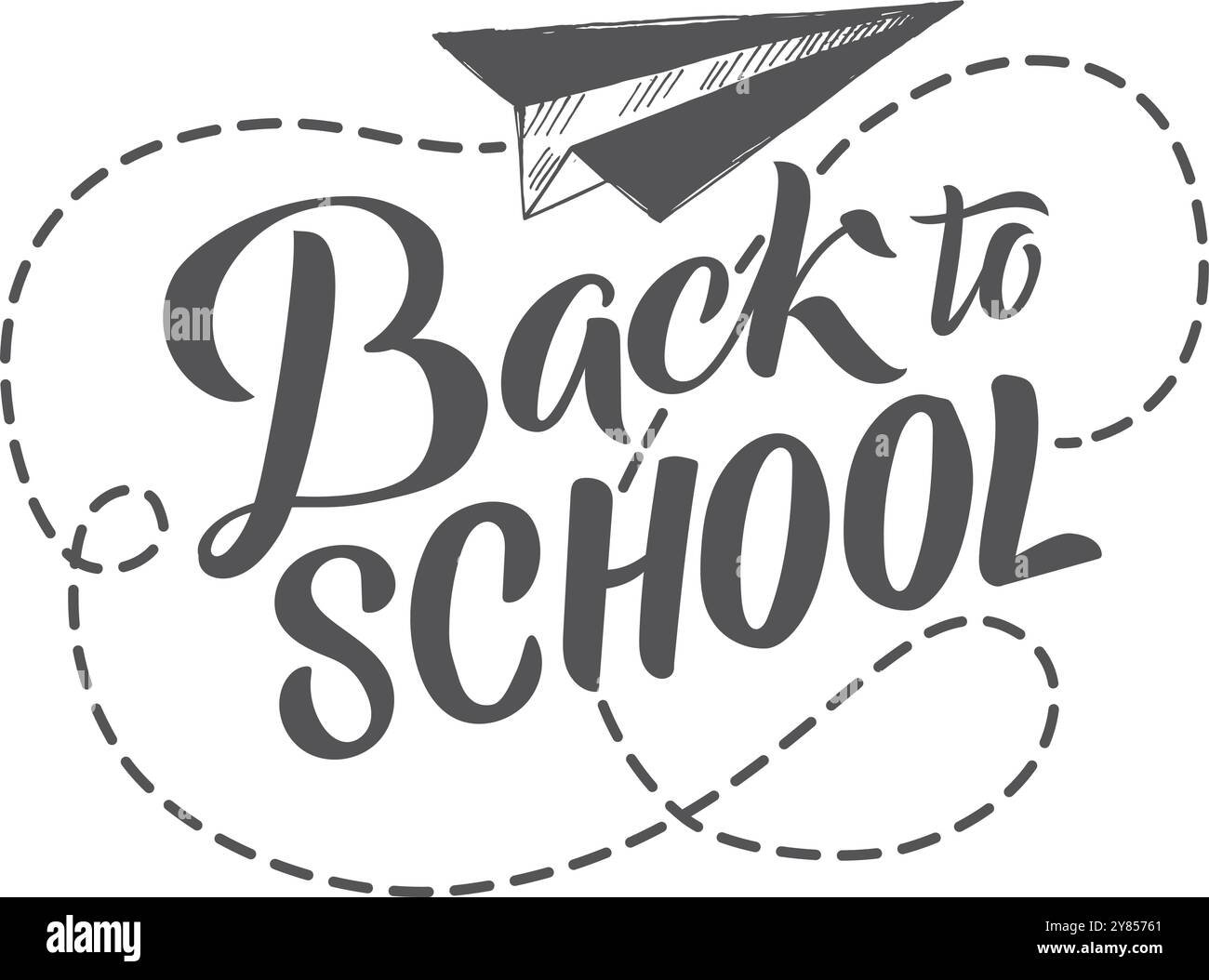 First day school illustration Cut Out Stock Images & Pictures - Alamy