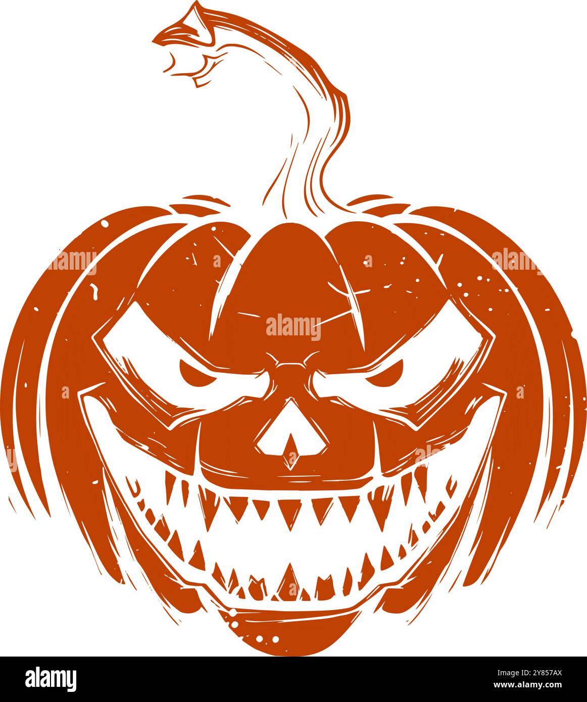 Scary pumpkin spooky horror element vector image Scary pumpkin spooky ...
