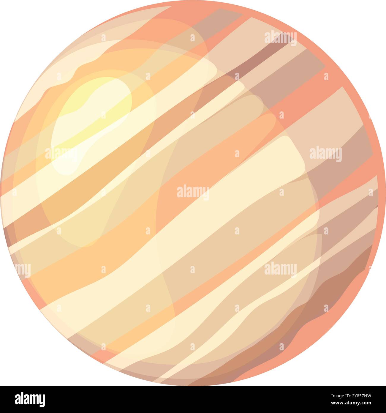 Planet cartoon icon. Astronomy symbol. Universe object isolated on ...
