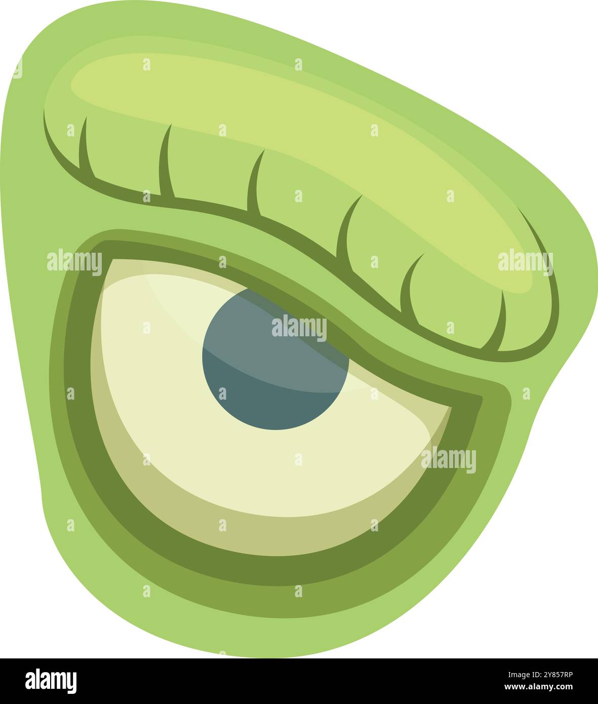 Zombie eye. Corpse green face element icon Stock Vector Image & Art - Alamy