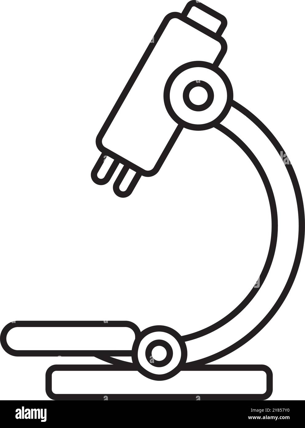 microscope icon vector illustration logo design Stock Vector Image ...