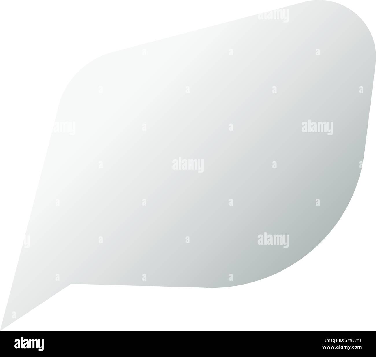 Message bubble icon. Round white comic cloud. Ui element Stock Vector ...