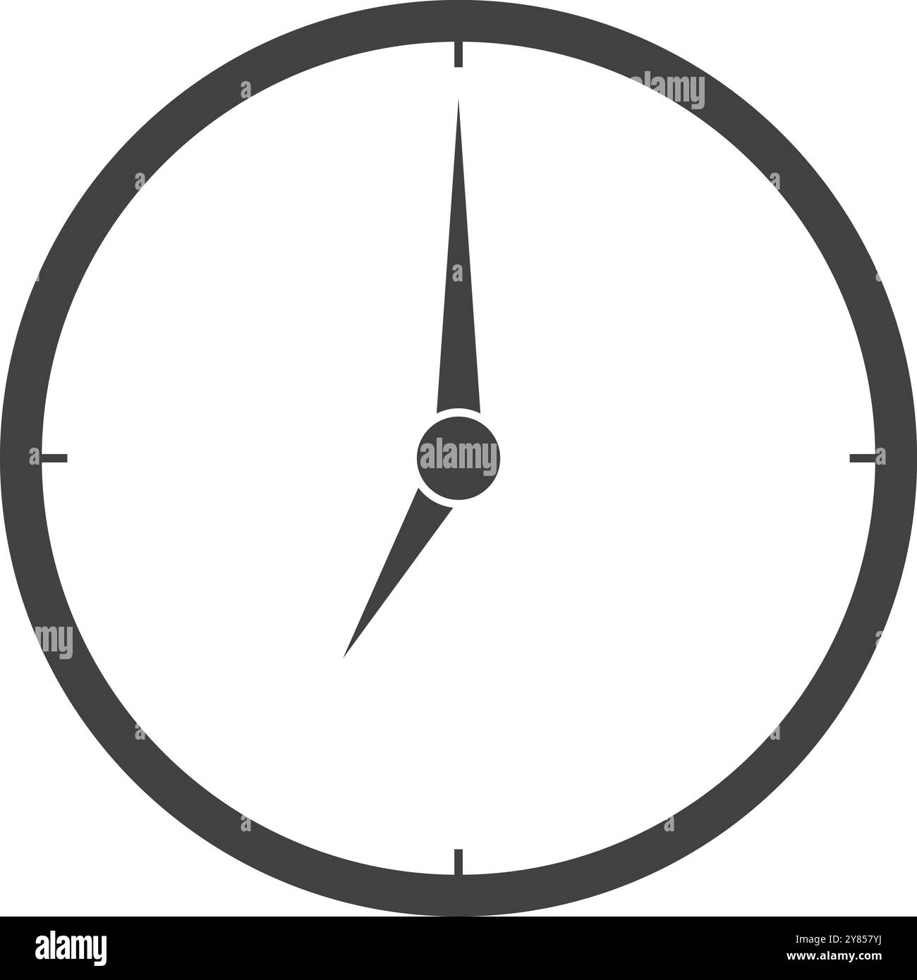 Time black icon. Linear deadline time icon Stock Vector Image & Art - Alamy