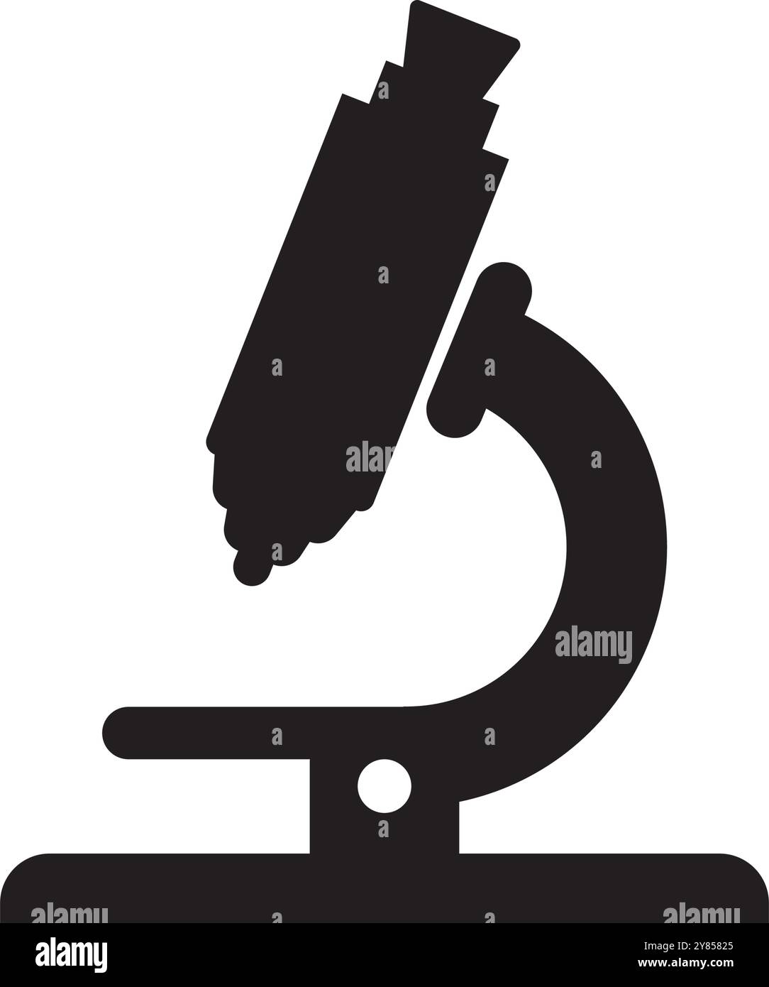 microscope icon vector illustration logo design Stock Vector Image ...