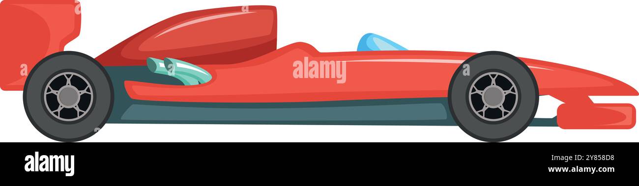 Red racing car. Speed track cartoon auto Stock Vector Image & Art - Alamy