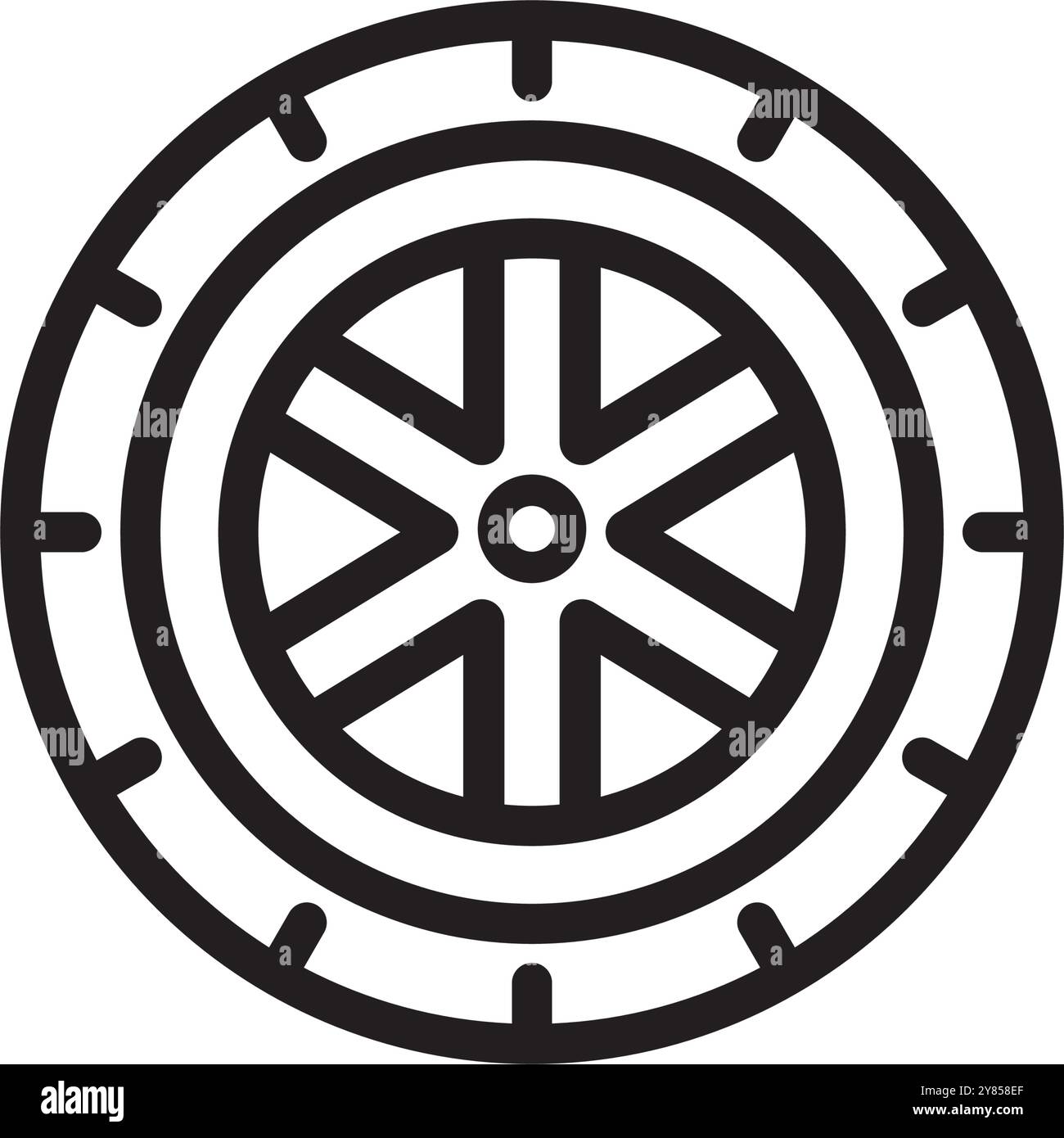 tire icon vector illustration logo design Stock Vector Image & Art - Alamy