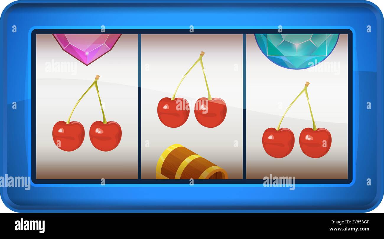 Game cherries Stock Vector Images - Alamy