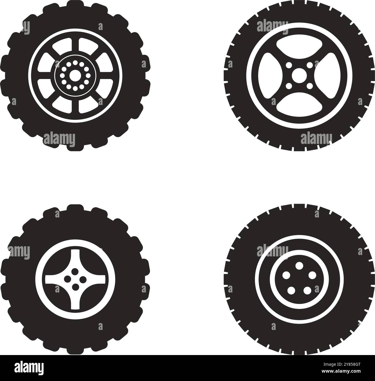 tire icon vector illustration logo design Stock Vector Image & Art - Alamy
