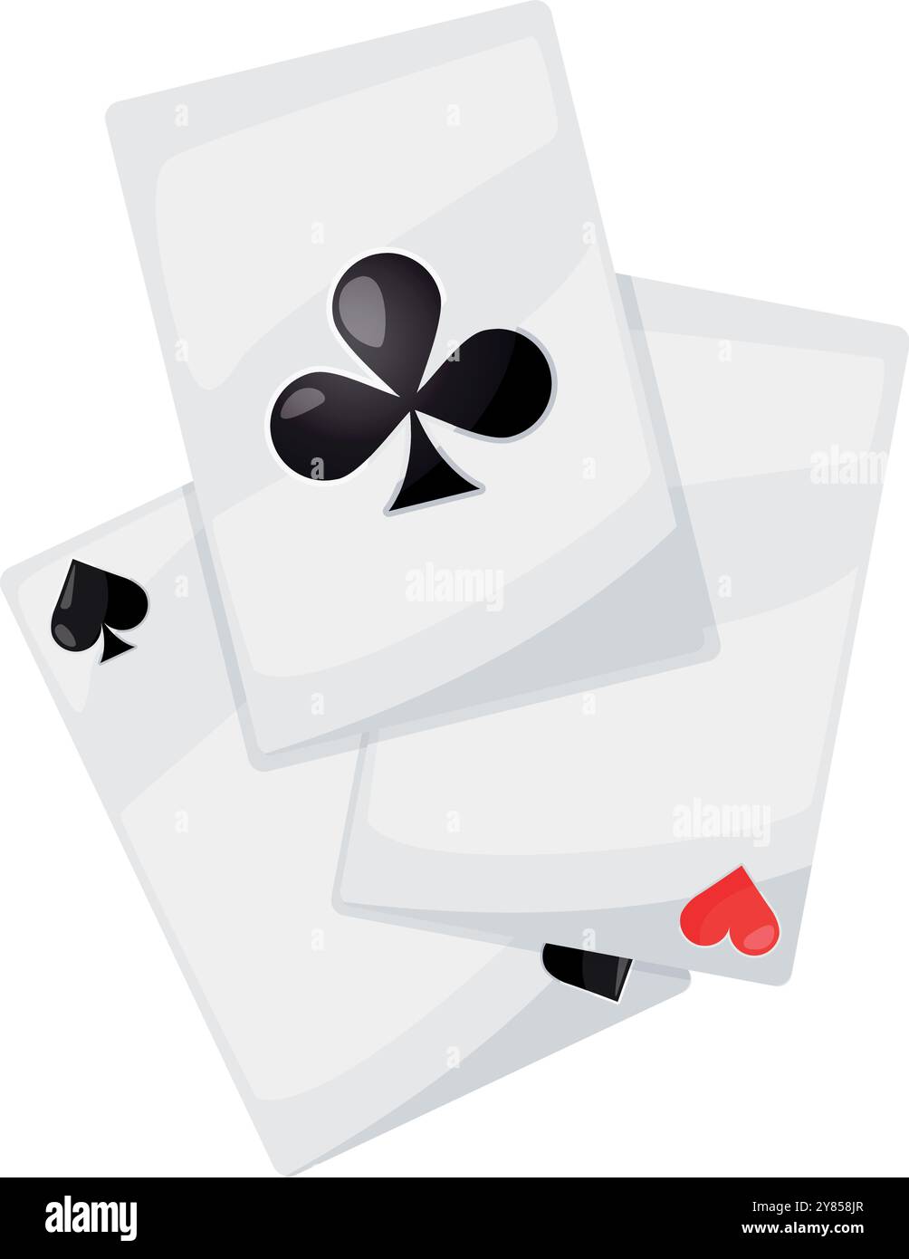 Playing cards cartoon icon. Poker game symbol Stock Vector Image & Art ...