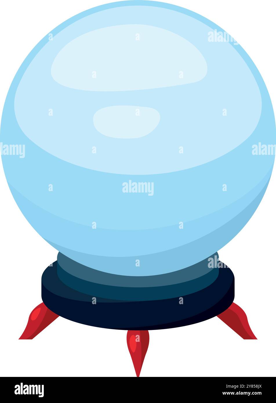 Crystal orb symbol. Magic foretelling cartoon icon Stock Vector Image ...