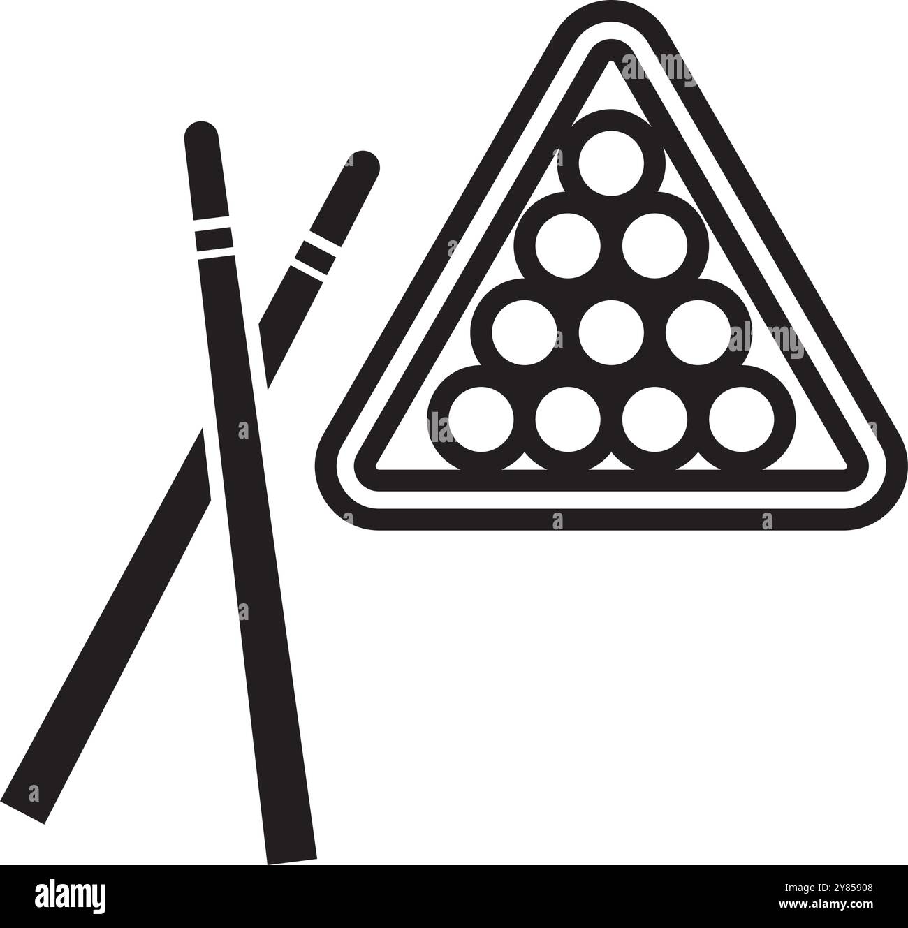 billiard icon vector illustration logo design Stock Vector Image & Art ...
