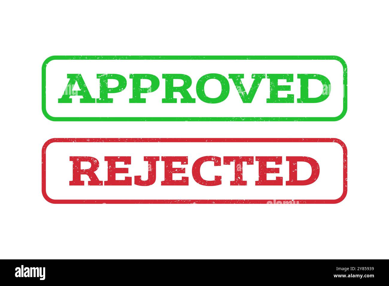 Approved and Rejected Stamp Sign Stock Vector Image & Art - Alamy