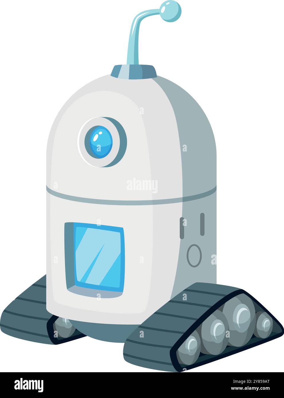 Mechanic droid cartoon character. Futuristic technology mascot Stock ...