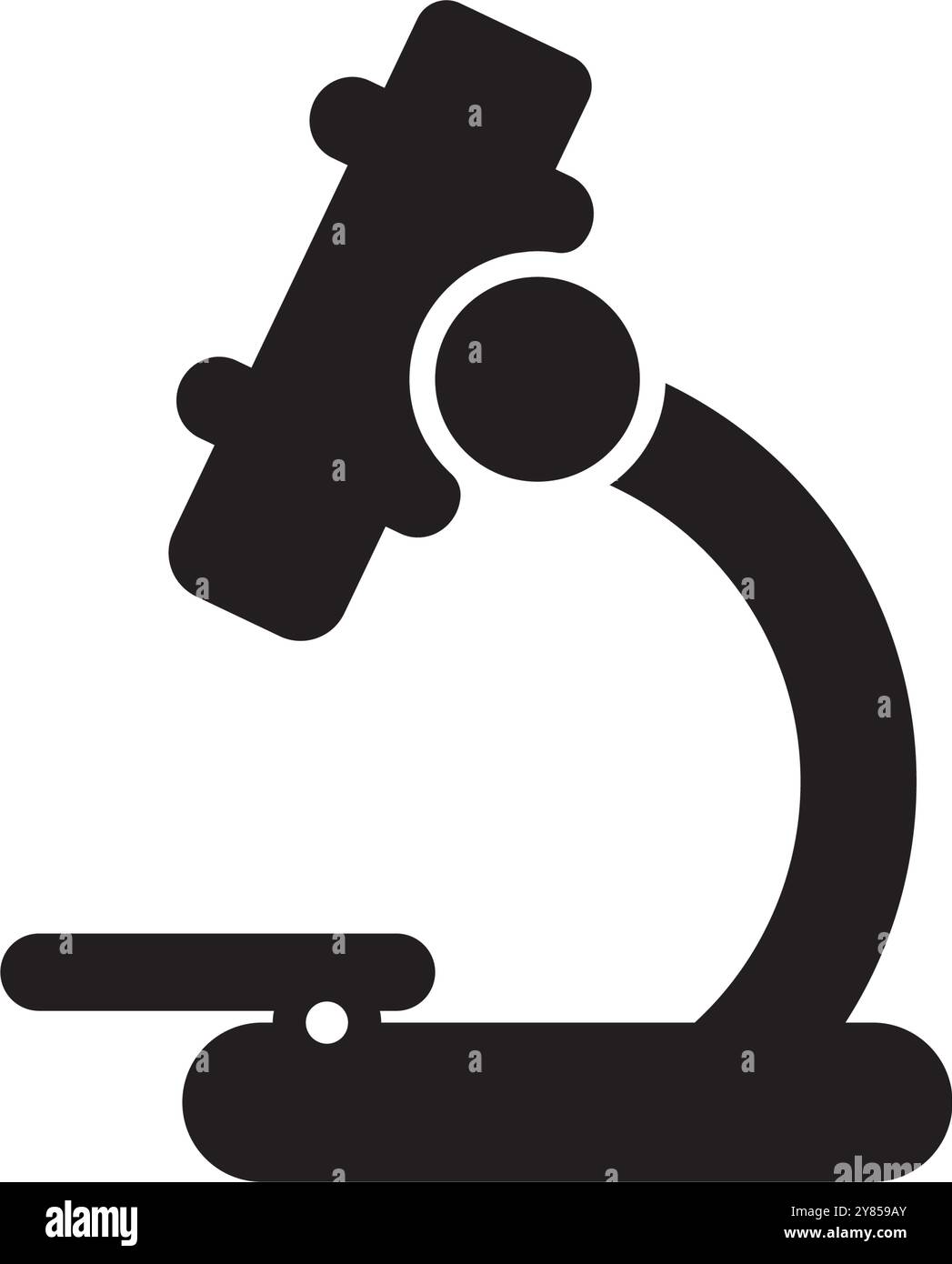 microscope icon vector illustration logo design Stock Vector Image ...