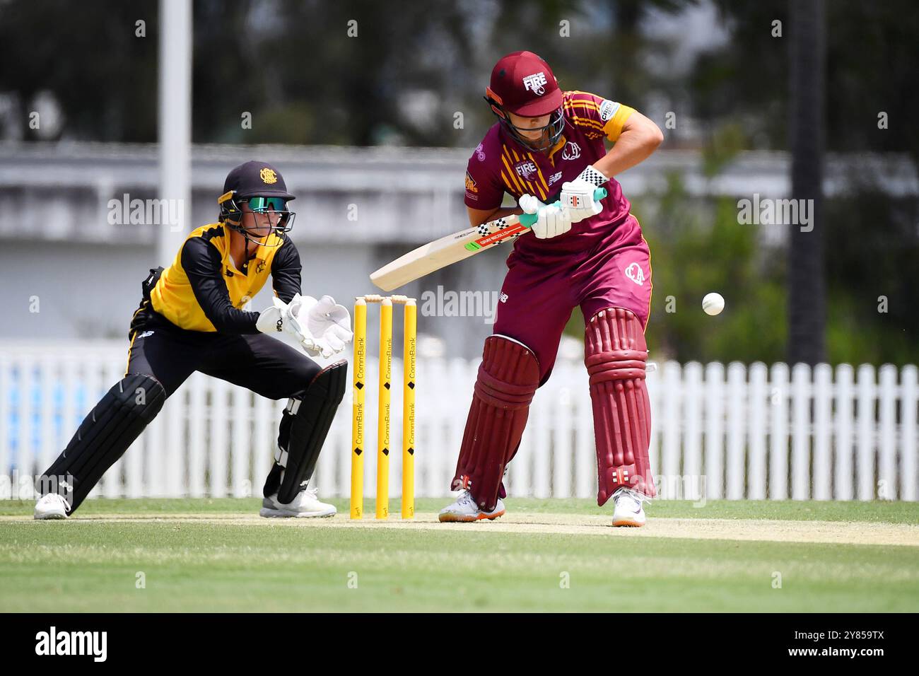 Brisbane, Australia. 03rd Oct, 2024. Georgia Voll of Queensland plays a ...