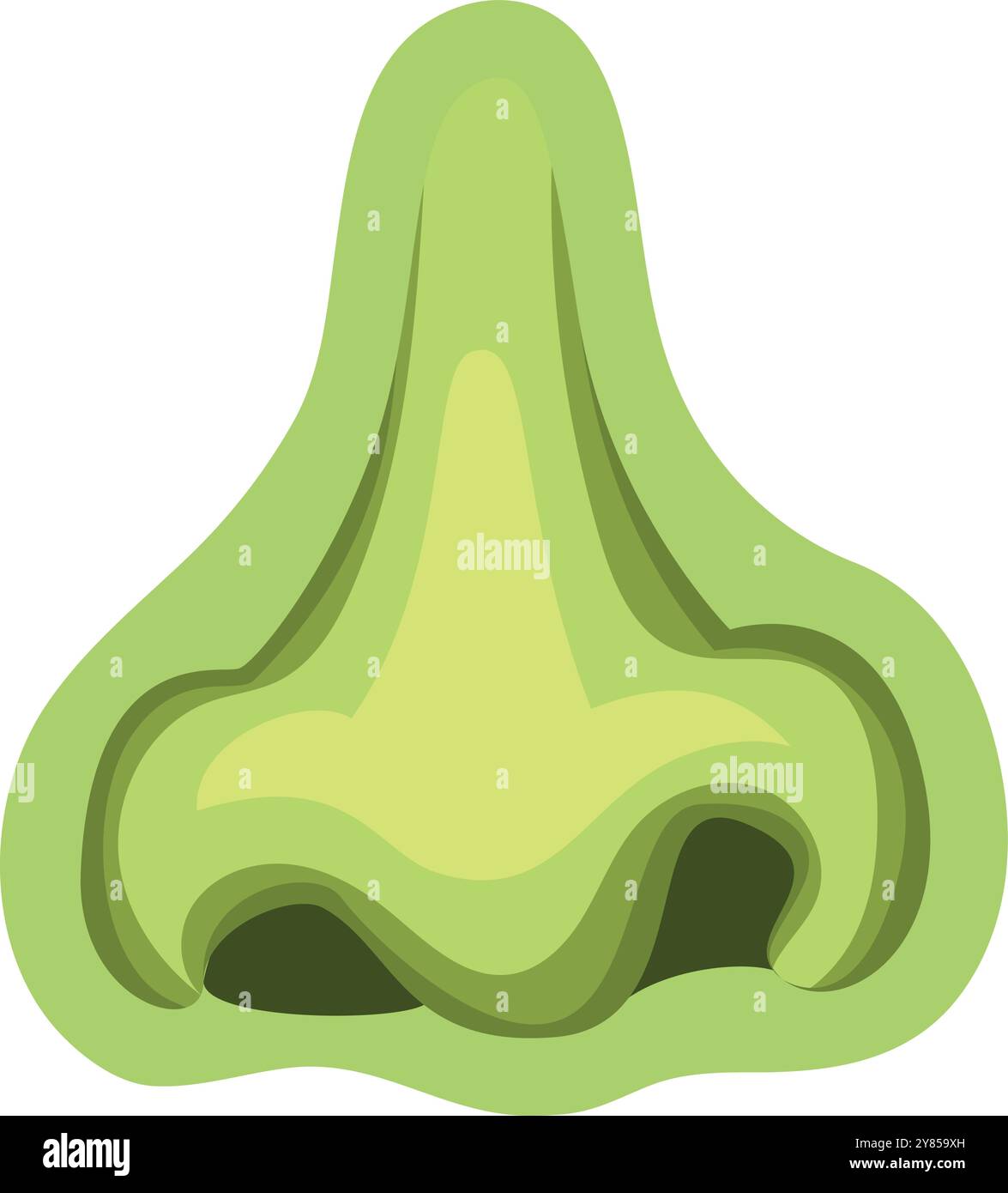 Zombie nose cartoon icon. Spooky monster symbol Stock Vector Image ...