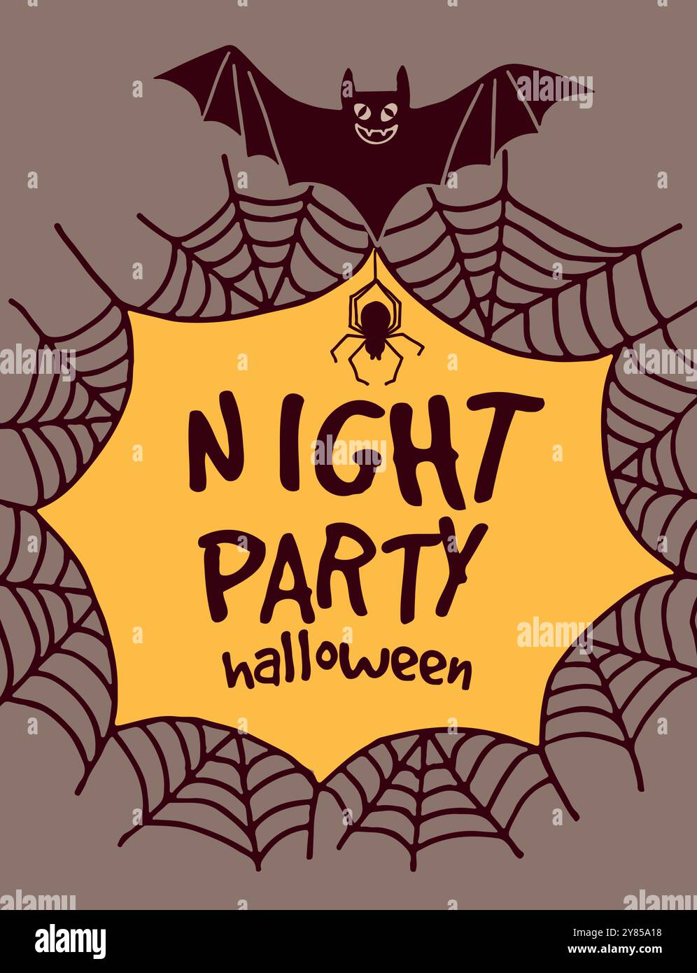 Dark night card Cut Out Stock Images & Pictures - Alamy