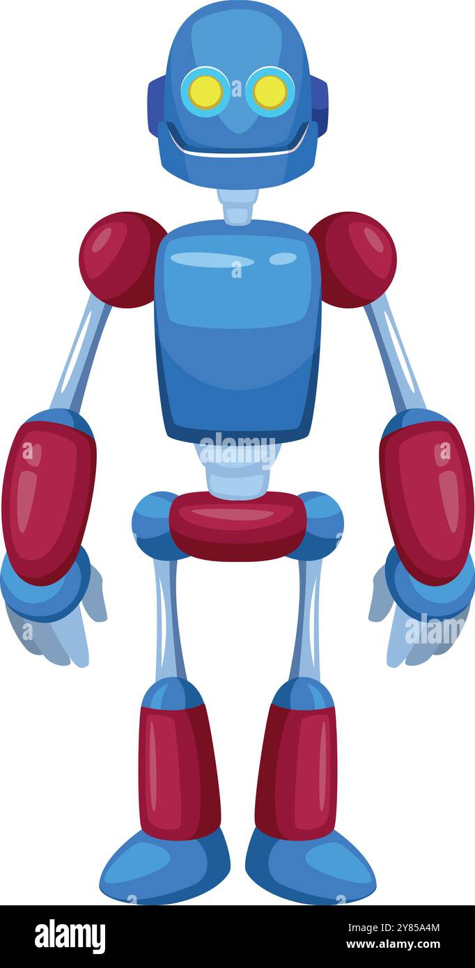 Mechanic man toy cartoon character. Electronic robot Stock Vector Image ...