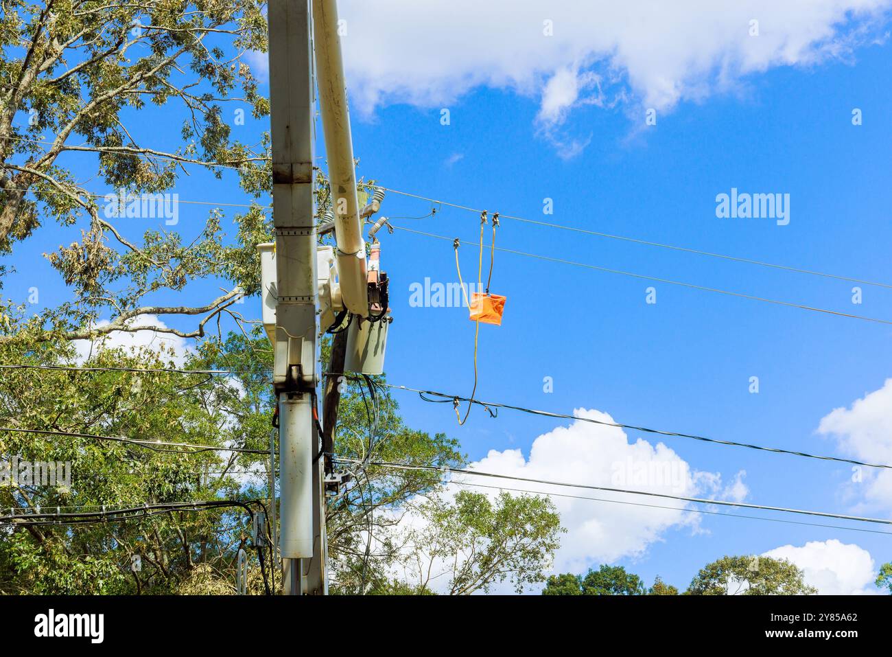 Several power lines have been damaged by severe violent hurricane ...