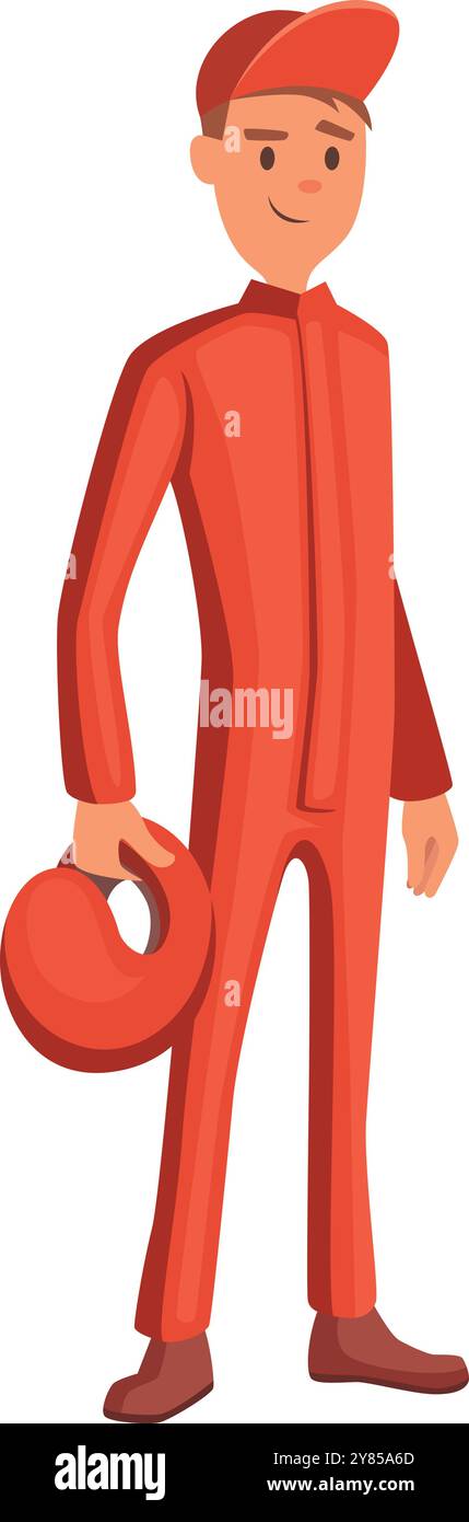 Man in motor racing Cut Out Stock Images & Pictures - Alamy