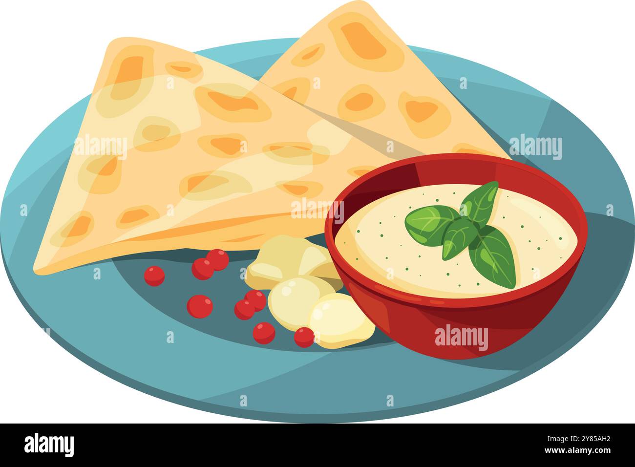 Chapati cartoon icon. Indian traditional food symbol Stock Vector Image ...
