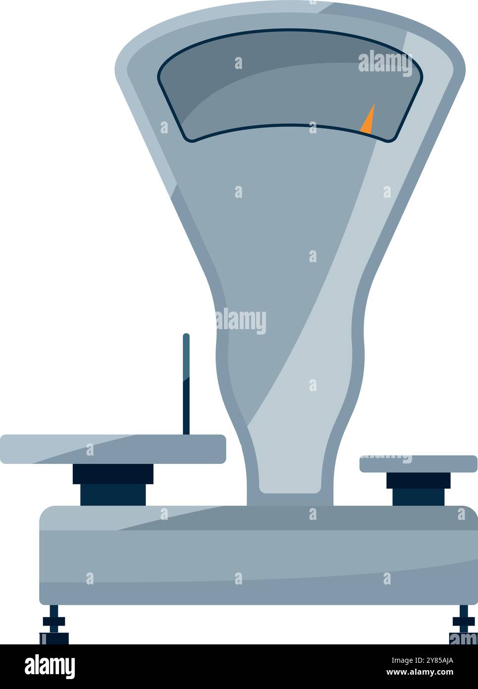 Retro retail scales. Weight measurement cartoon icon Stock Vector Image ...