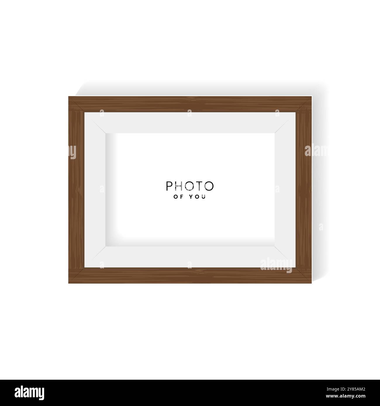 Minimal wooden frame wall Stock Vector Images - Alamy
