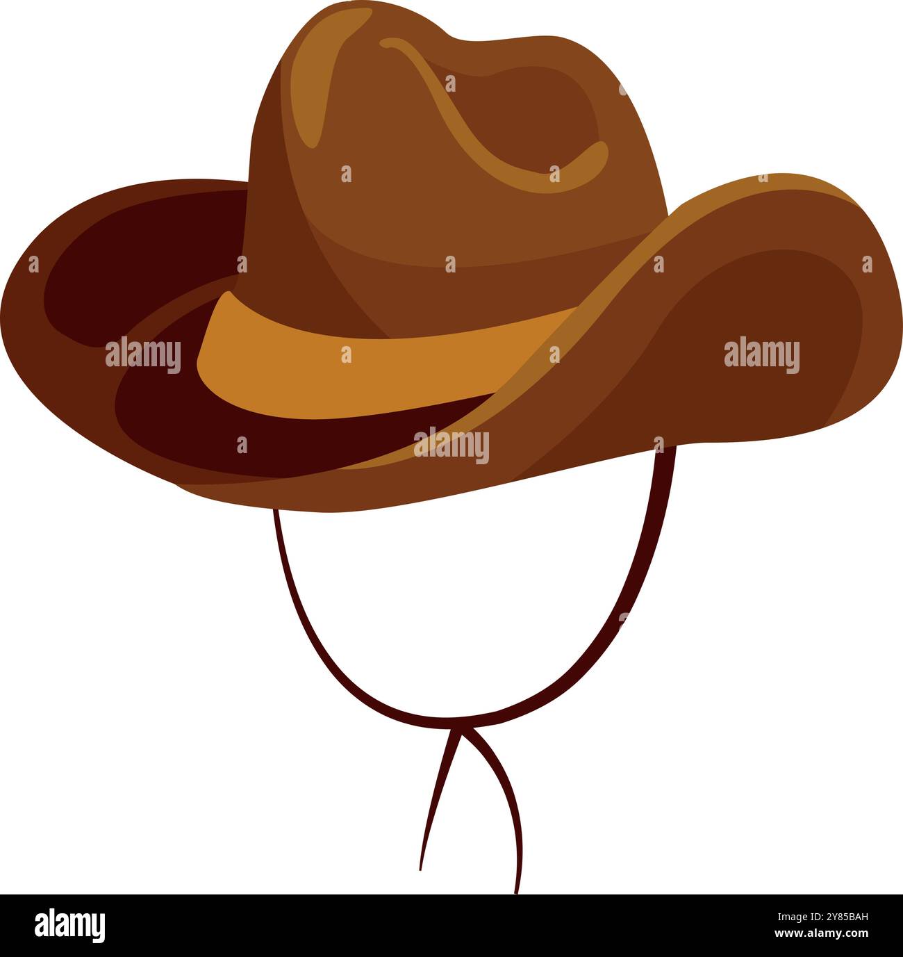 Cowboy hat cartoon icon. Western country cap Stock Vector Image & Art ...