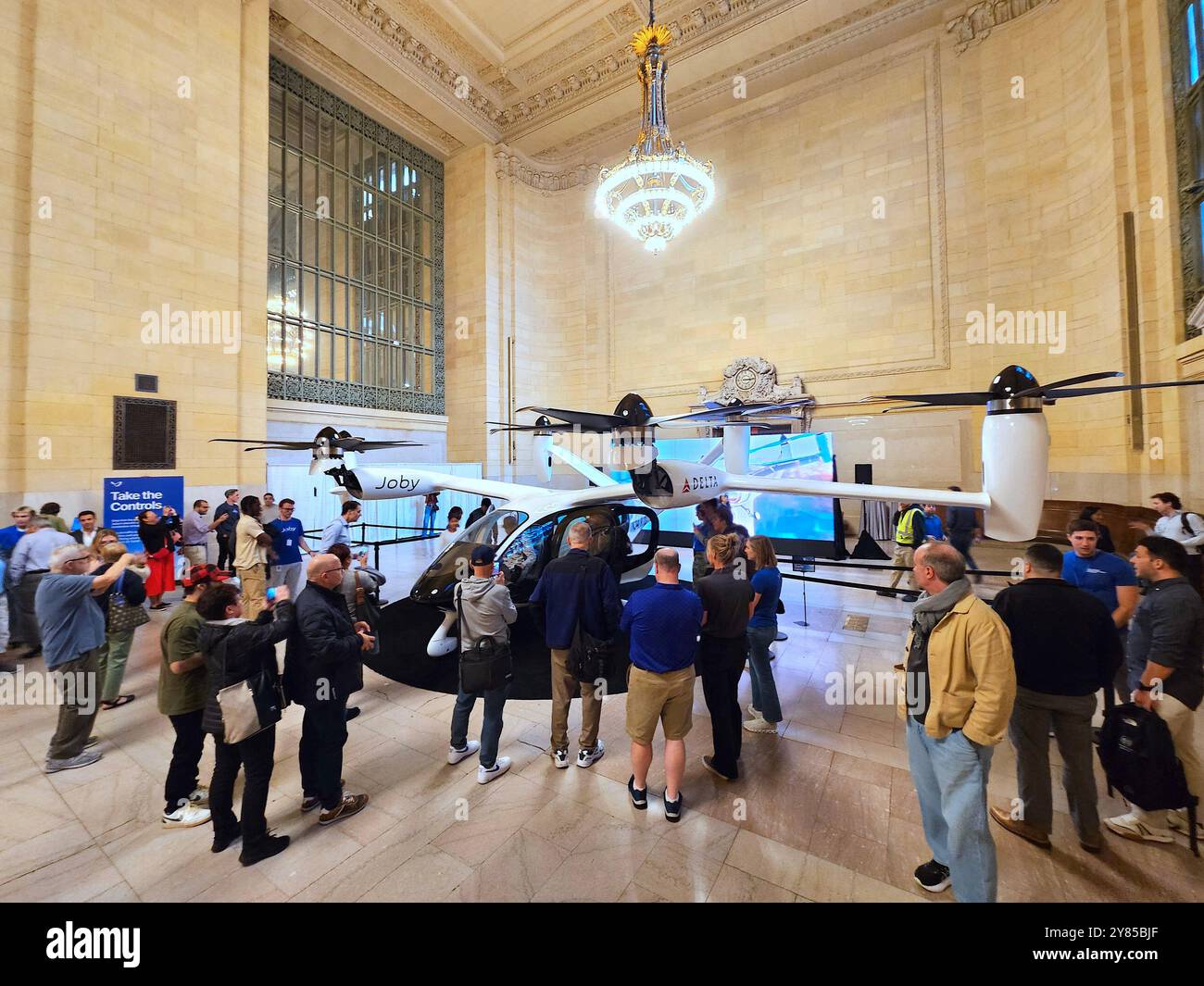 New York City, United States. 02nd Oct, 2024. Joby aviation aircraft on ...