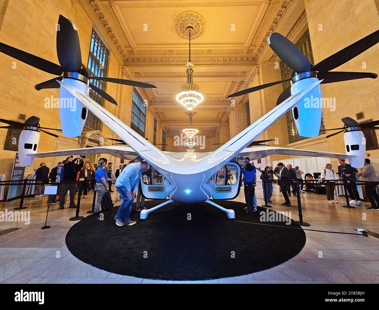 New York City, United States. 02nd Oct, 2024. Joby aviation aircraft on ...