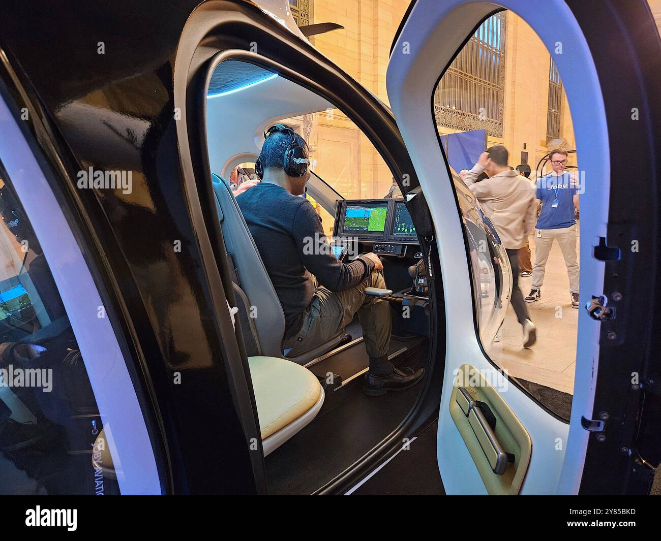 New York City, United States. 02nd Oct, 2024. Joby aviation aircraft on ...