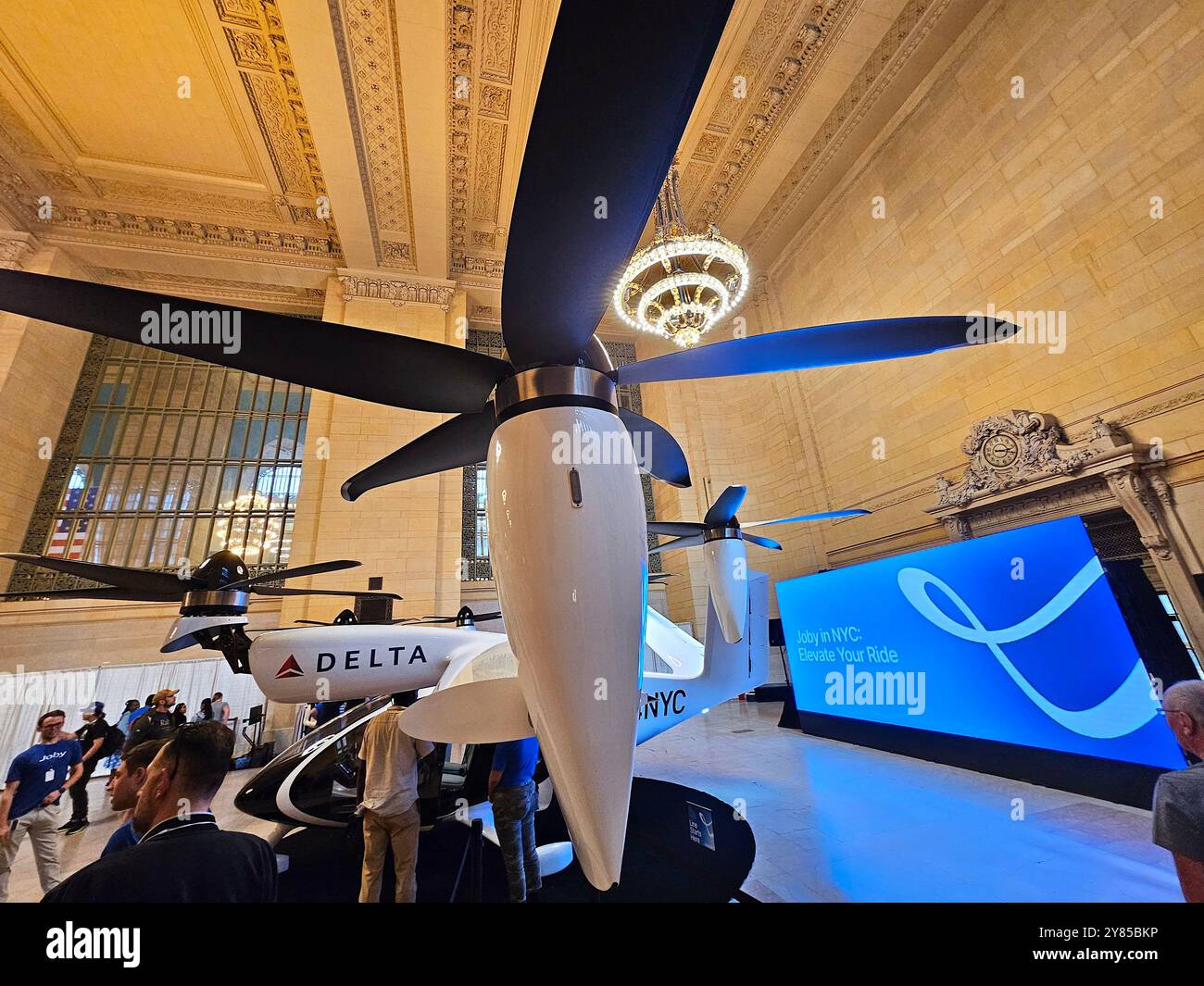 New York City, United States. 02nd Oct, 2024. Joby aviation aircraft on ...