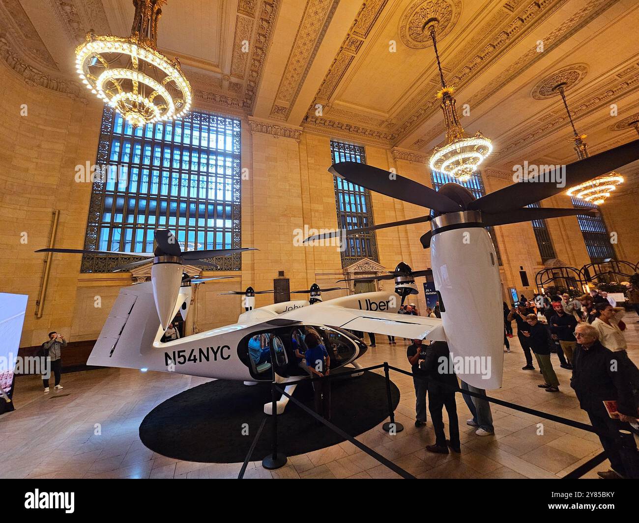 New York City, United States. 02nd Oct, 2024. Joby aviation aircraft on ...