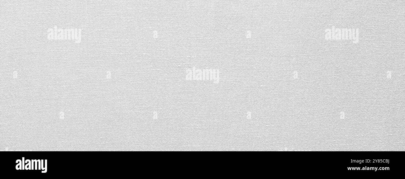 Textured white cotton linen viscose fabric background with subtle ...