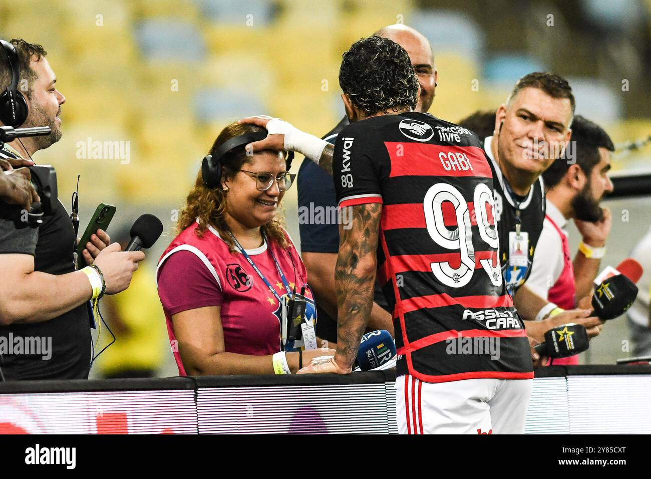 Rio, Brazil - october 02 2024: Gabi player in match between Flamengo x ...
