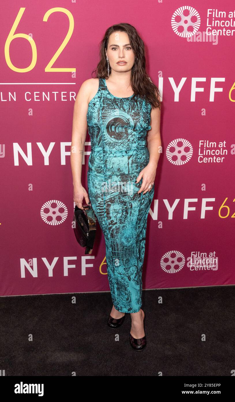 New York, NY, USA, 2 October, 2024: Kathryn Gallagher wearing dress by ...