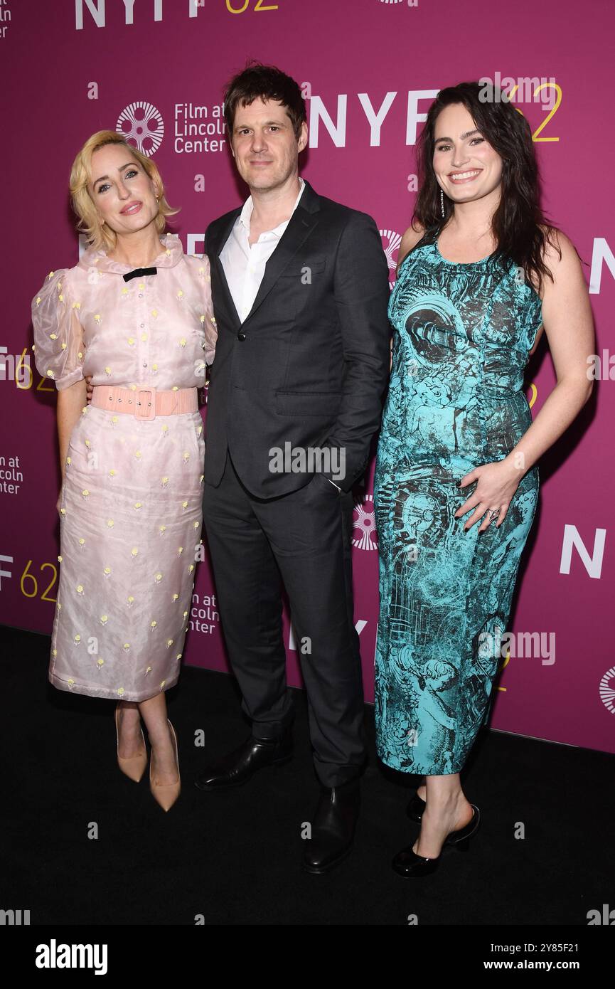 L-R) Zoe Lister-Jones, Michael Esper and Kathryn Gallagher attend the ...