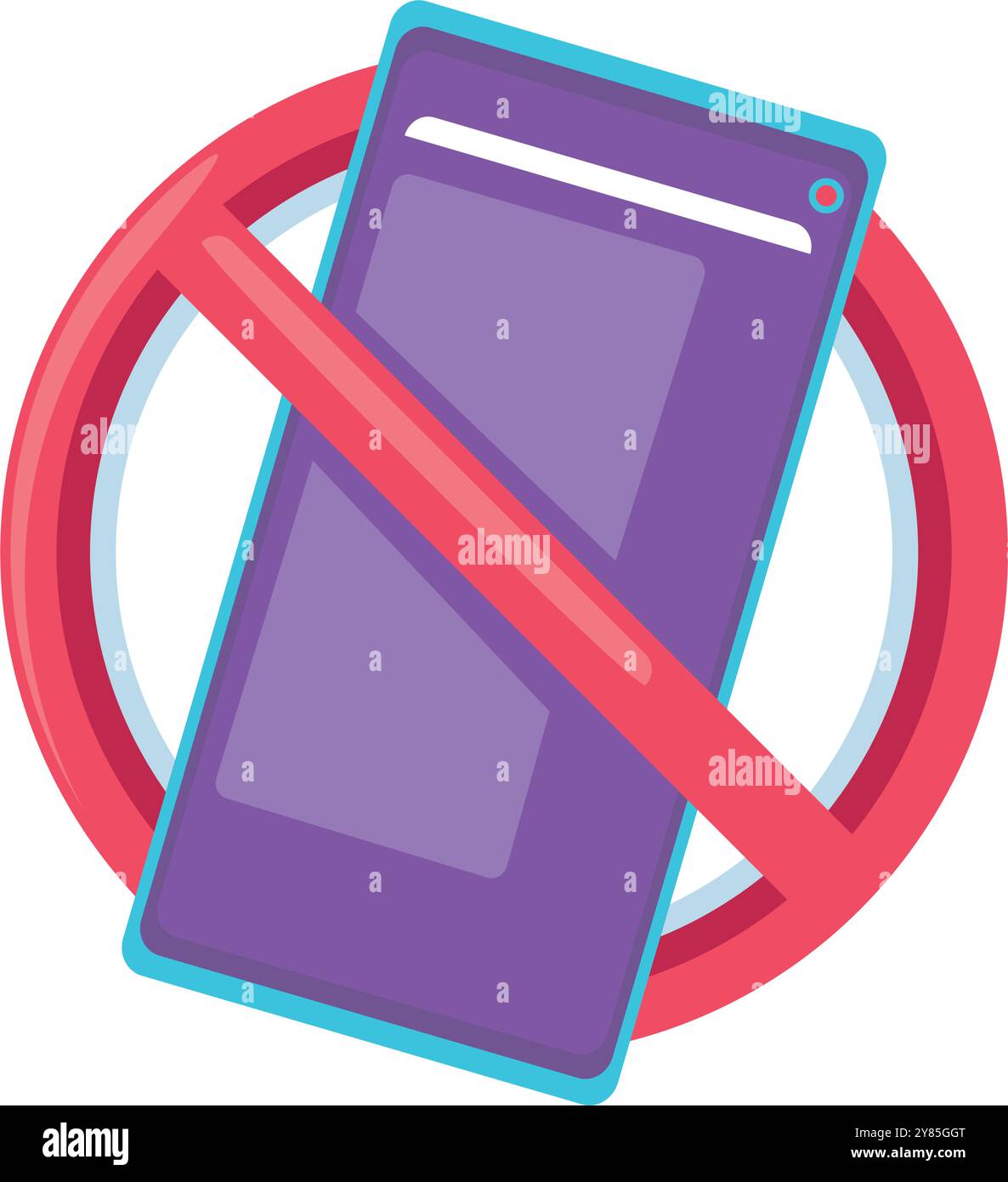 Don't use mobile phone sign Stock Vector Images - Alamy