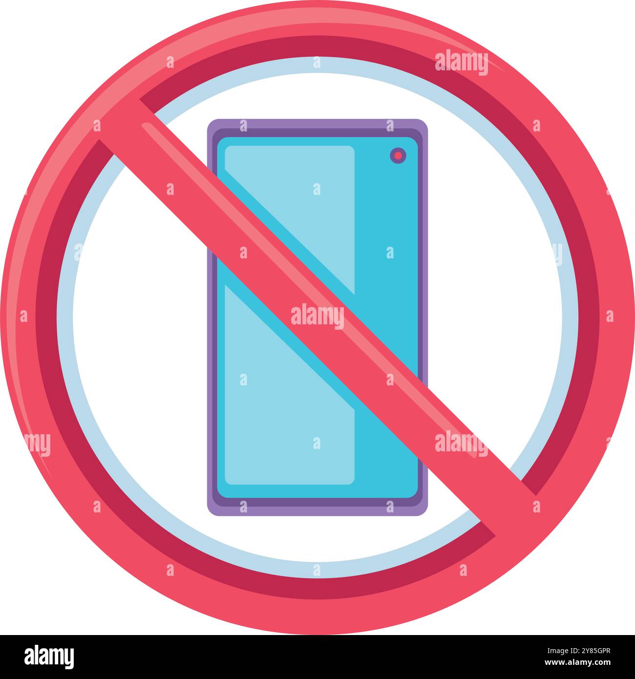 do not use smartphone prohibition sign isolated Stock Vector Image ...