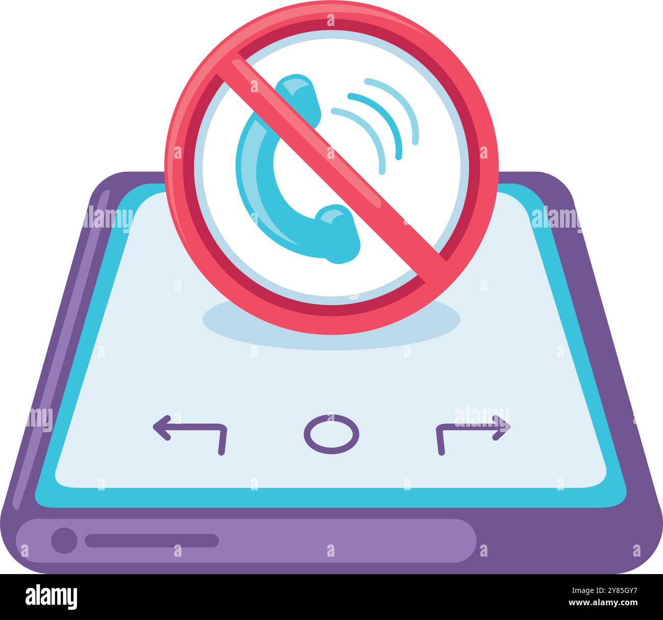 forbidden use smartphone sign isolated Stock Vector Image & Art - Alamy