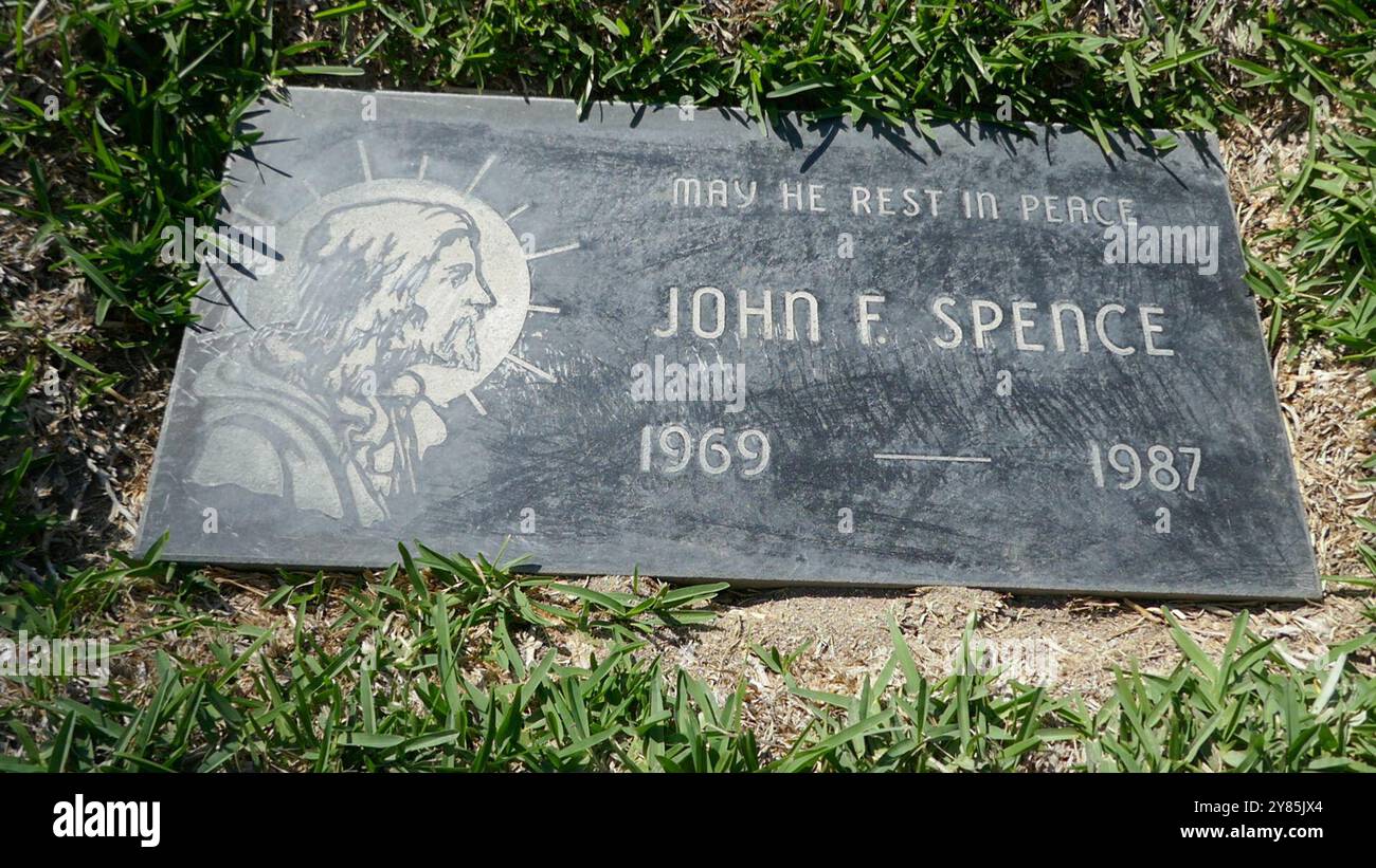 Anaheim, California, USA 2nd October 2024 Singer John Francis Spence Grave at Melrose Abbey ...